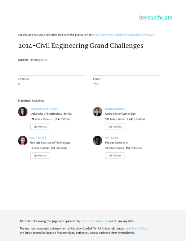(PDF) 2014-Civil Engineering Grand Challenges