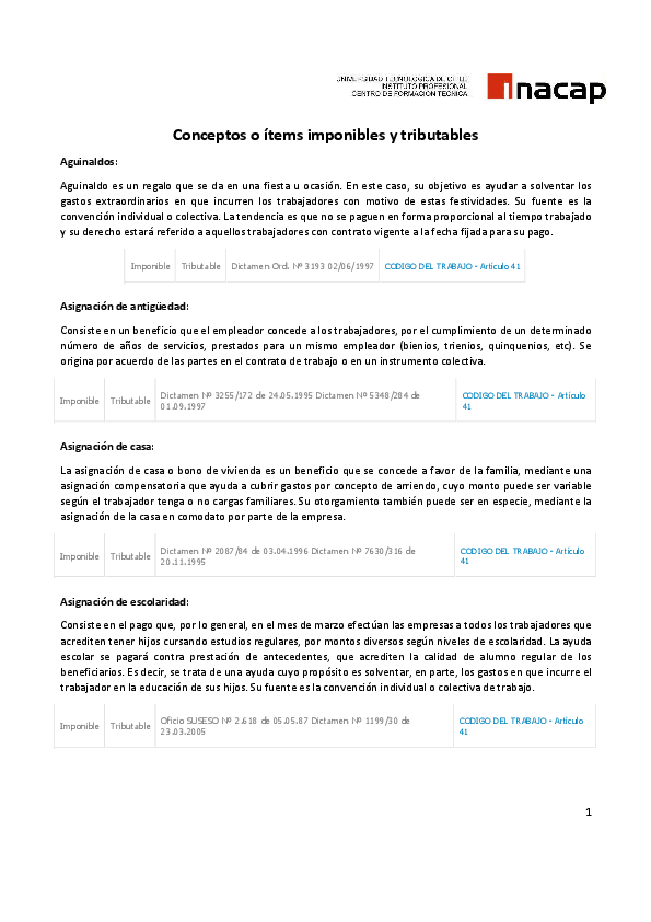 (PDF) Conceptos o ítems imponibles y tributables