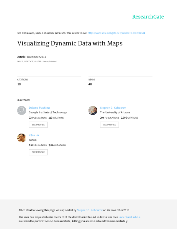 (PDF) Visualizing dynamic data with maps