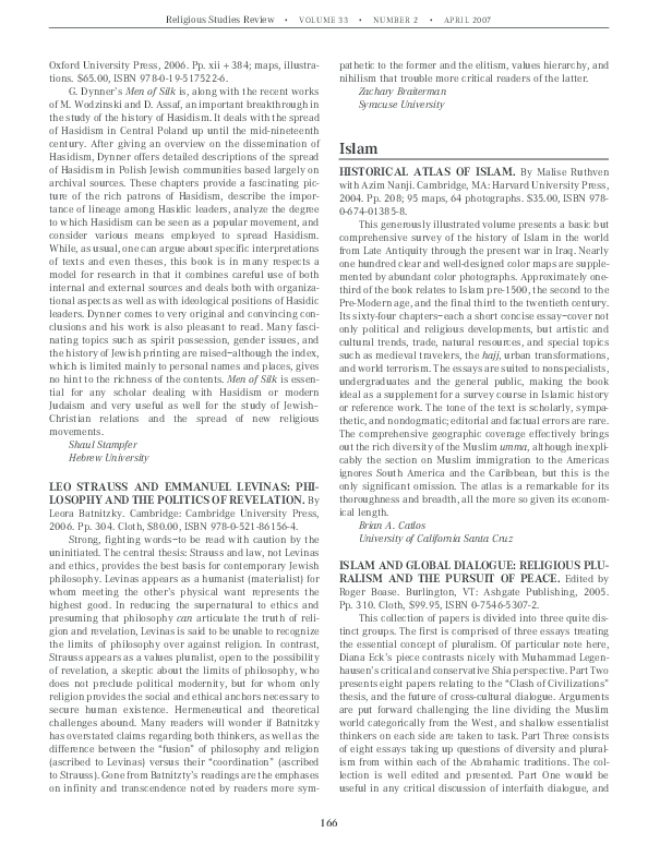 (PDF) Historical Atlas of Islam - By Malise Ruthven