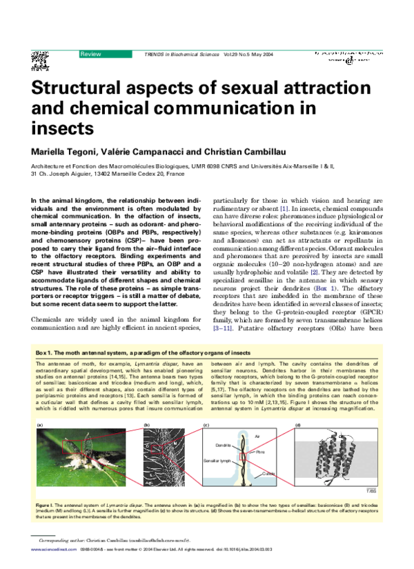 (PDF) Structural aspects of sexual attraction and chemical ...
