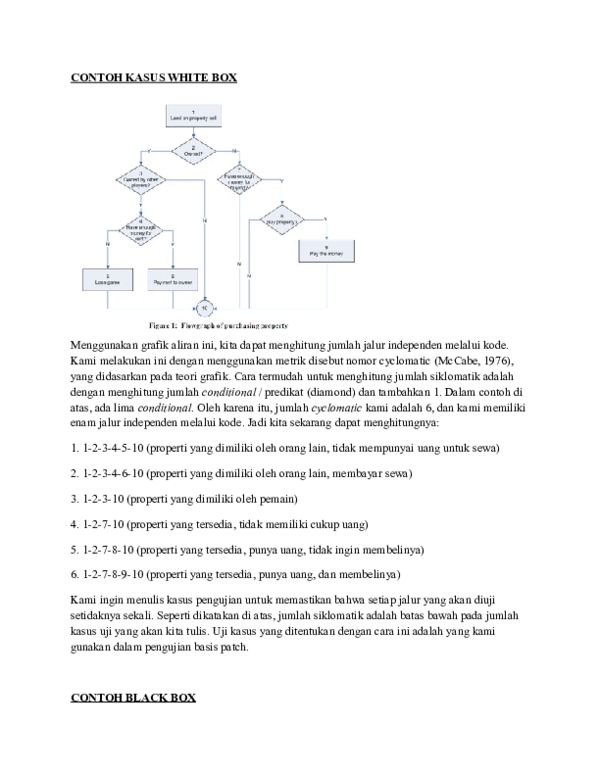 (DOC) CONTOH KASUS WHITE BOX