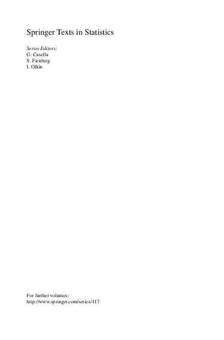 (PDF) Springer Texts in Statistics