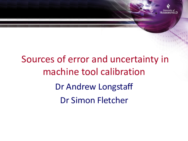 (PDF) Sources of error and uncertainty in machine tool calibration