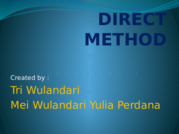 (PPT) DIRECT METHOD.pptx