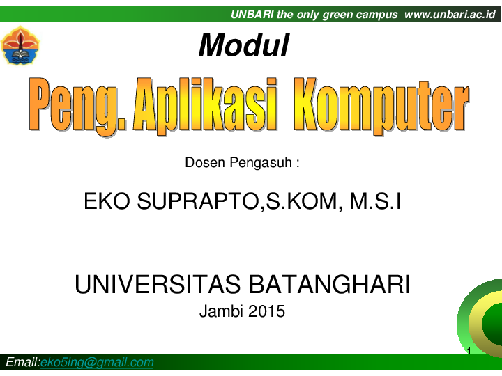 (PDF) Pengantar Aplikasi Komputer