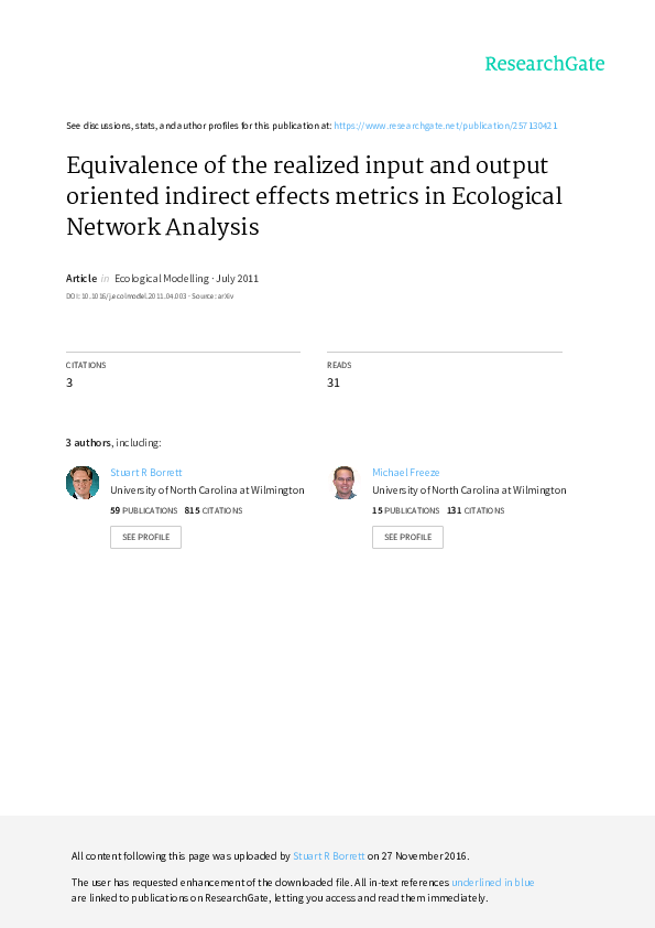 (PDF) Equivalence of the realized input and output oriented indirect effects metrics in ...