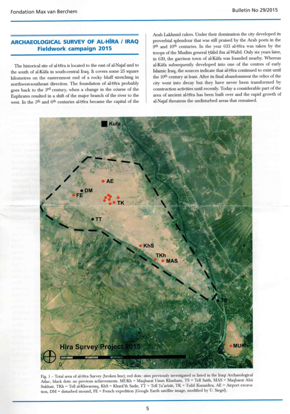 (PDF) Archaeological Survey of al-Hira/Iraq. Fieldwork Campaign 2015