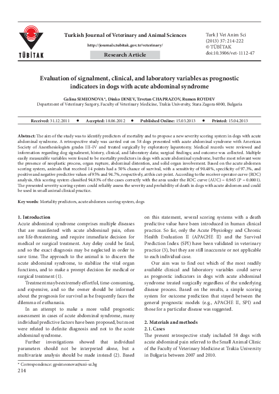(PDF) Evaluation of the Computed Tomographic “Sentinel Clot Sign” to ...