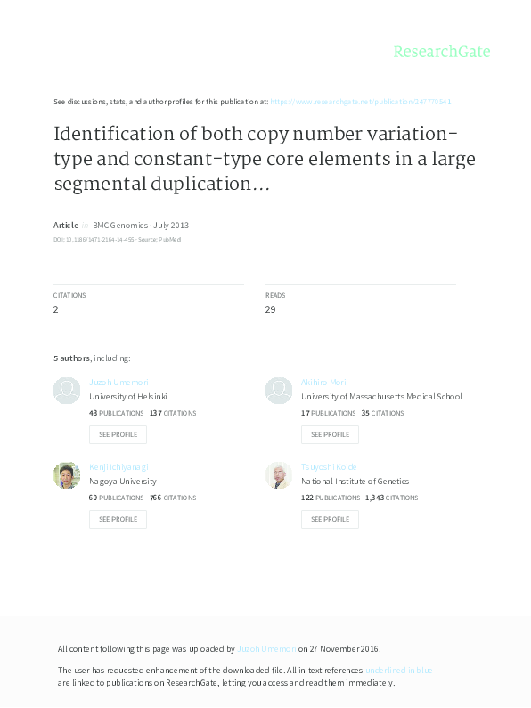 (PDF) Identification of both copy number variation-type and constant ...
