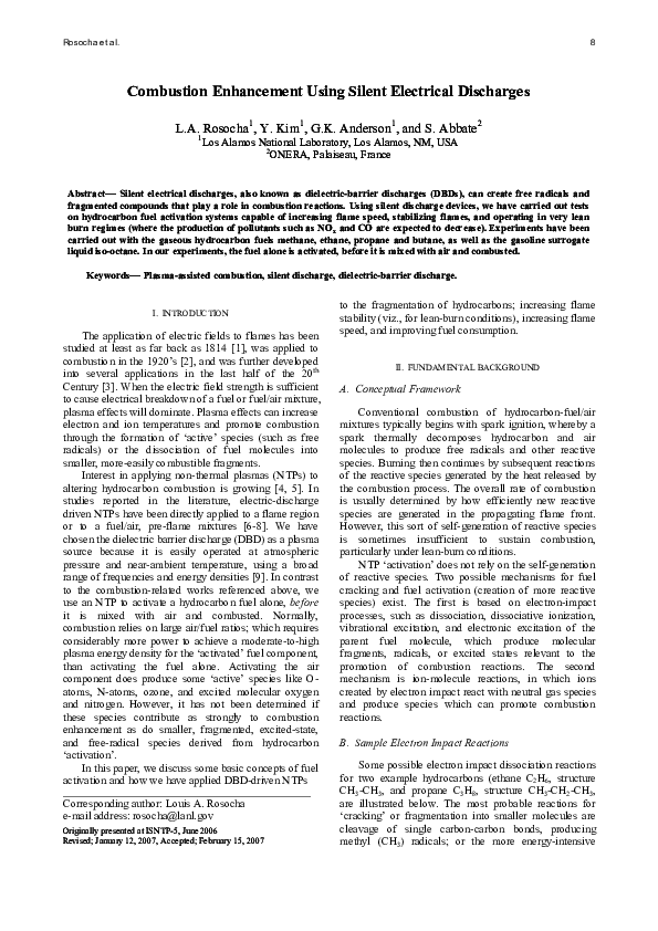 (PDF) Combustion Enhancement Using Silent Electrical Discharges.pdf