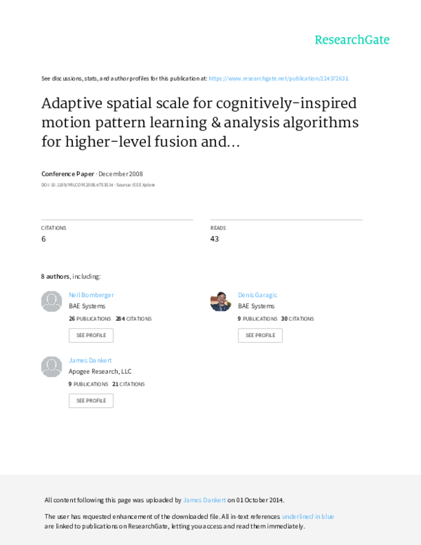(PDF) Adaptive spatial scale for cognitively-inspired motion pattern learning & analysis ...