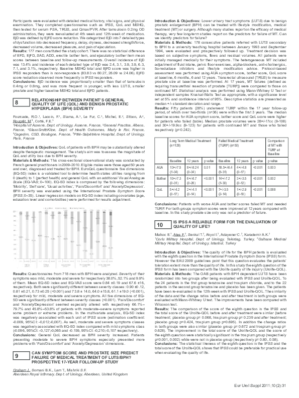 (PDF) 9 Can Symptom Score and Prostate Size Predict Failure of Medical Treatment of Luts/BPH ...