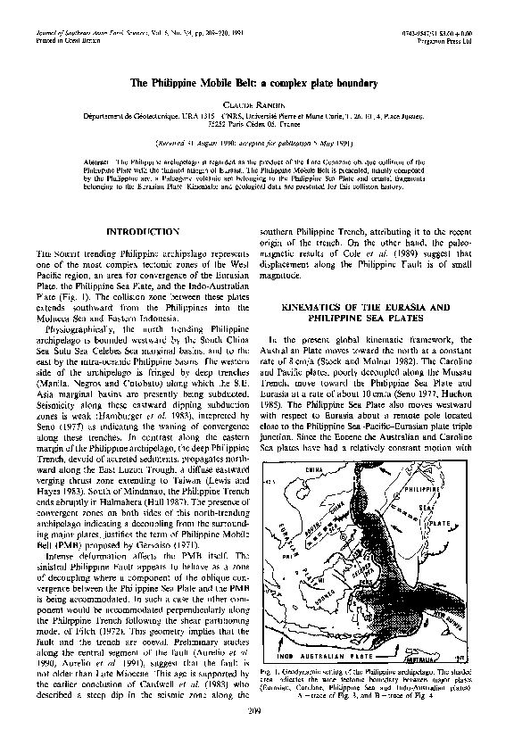 (PDF) The Philippine Mobile Belt: a complex plate boundary