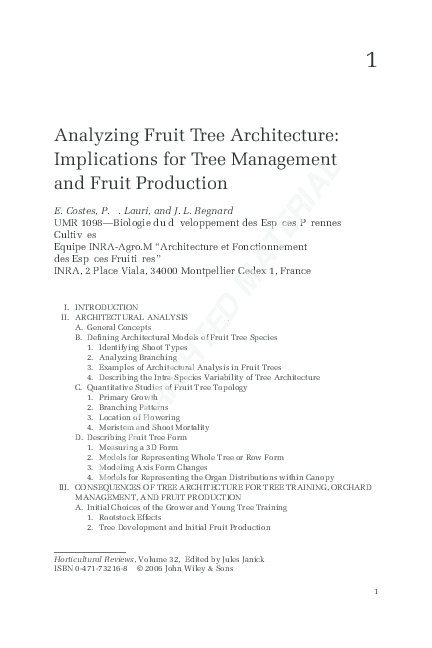(PDF) Analyzing fruit tree architecture: implications for tree ...