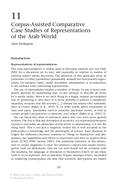 (PDF) Corpus-Assisted Comparative Case Studies of Representations of ...