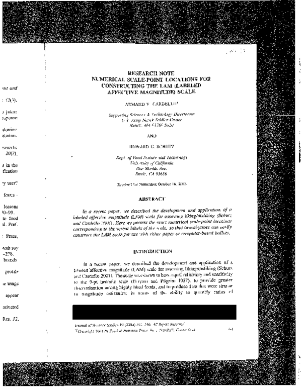 (PDF) Research Note Numerical Scale-Point Locations for Constructing ...