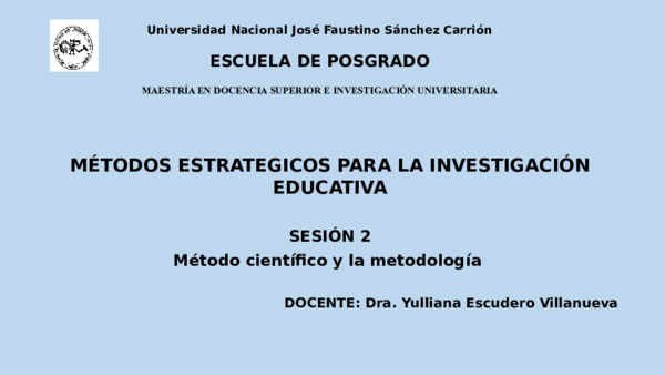 (PPT) . PPT-MÉTODO CIENTÍFICO Y LA METODOLOGÍA