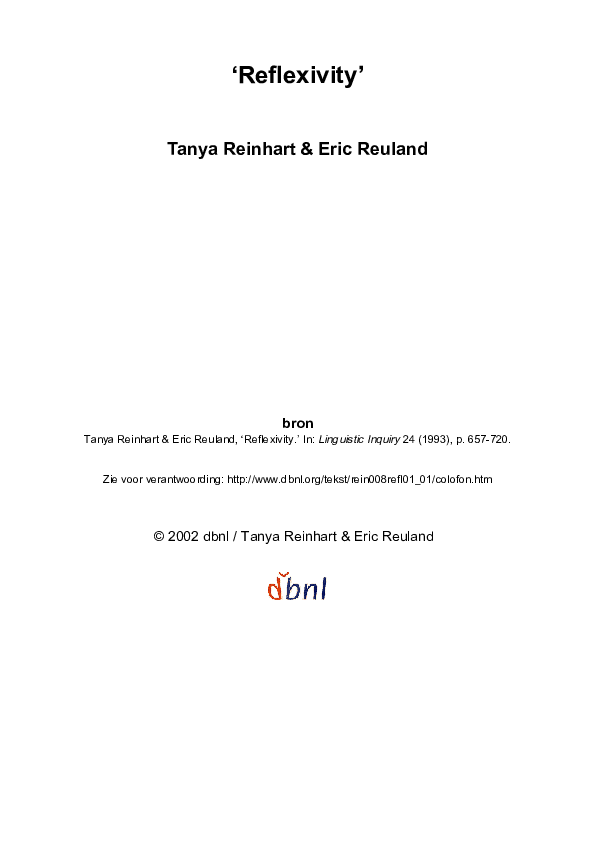 (PDF) Reflexivity