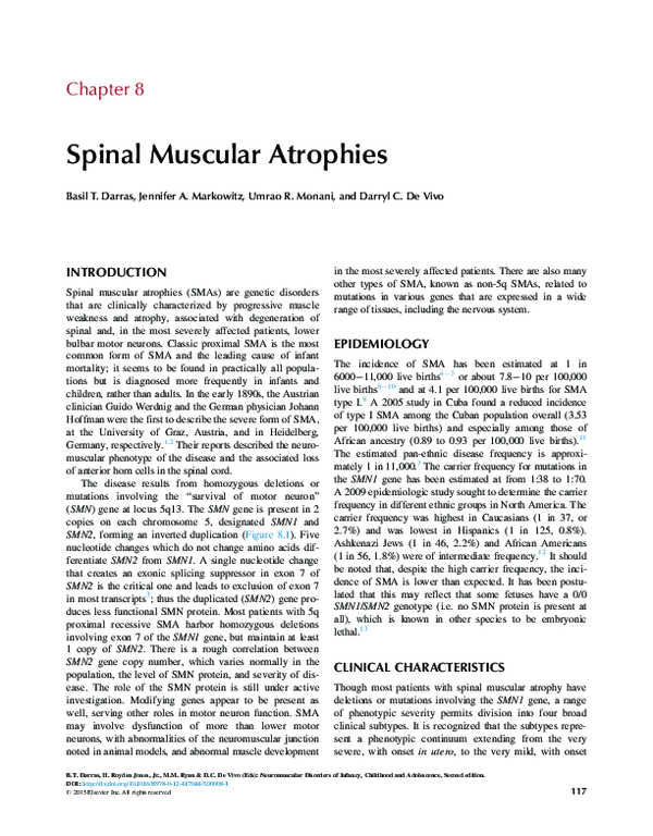 (PDF) Spinal muscular atrophy: classification, diagnosis, management ...