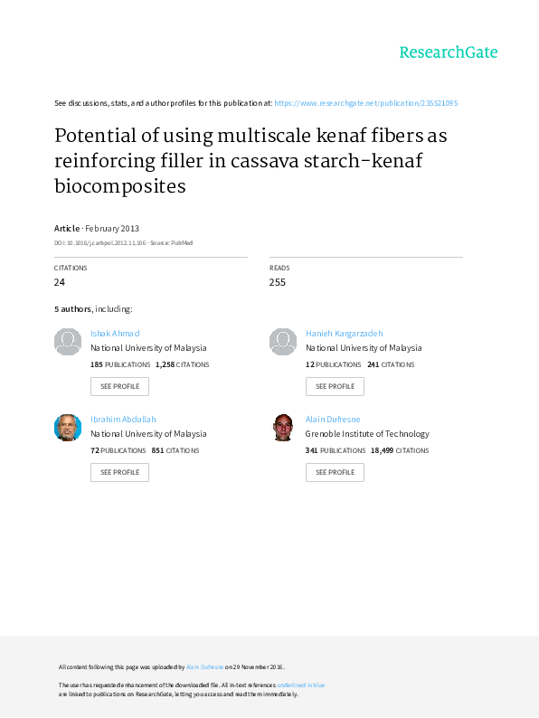 (PDF) Potential of Using Multiscale Kenaf Fibers as Reinforcing Filler ...