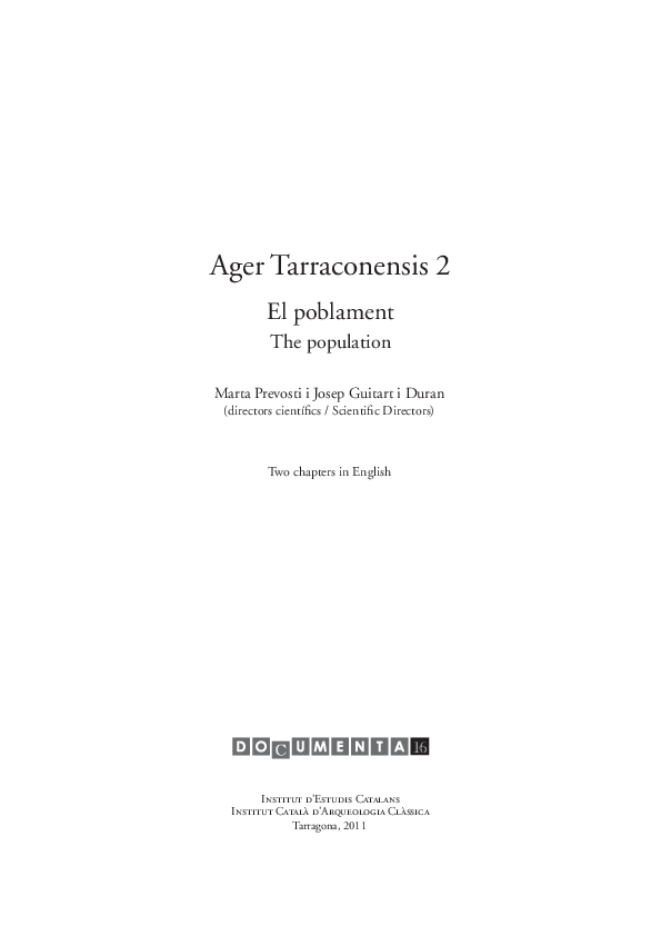 (PDF) PAT 2. Report on the Geophysical Survey in the Ager Tarraconensis