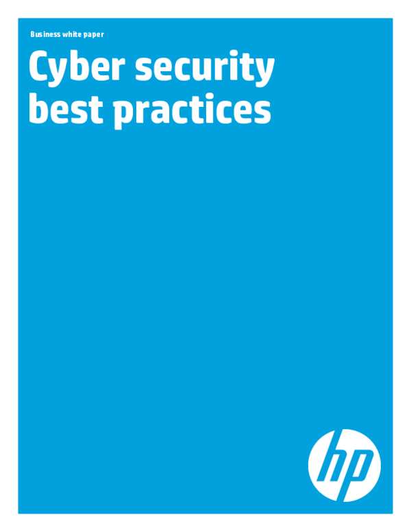 (PDF) Cyber security best practices