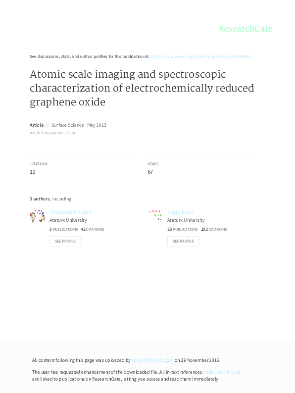 (PDF) Fabrication of shape-controlled reduced graphene oxide nanorings by Au@Pt nanoring ...