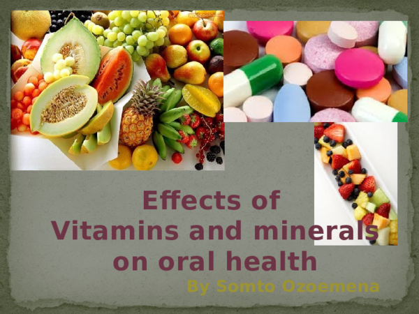 (PPT) Vitamins and Minerals