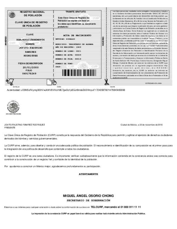 (PDF) Constancia-curp | gerardo ramirez - Academia.edu