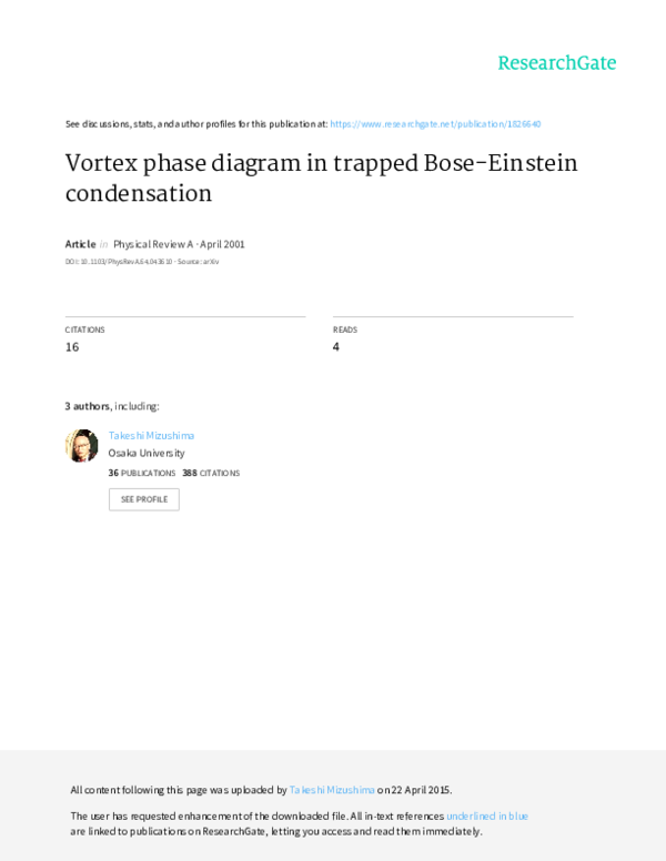 Vortex phase diagram in trapped Bose-Einstein condensation