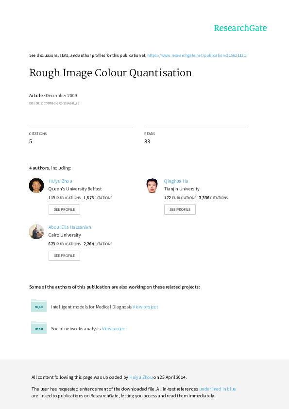 (PDF) Rough Image Colour Quantisation