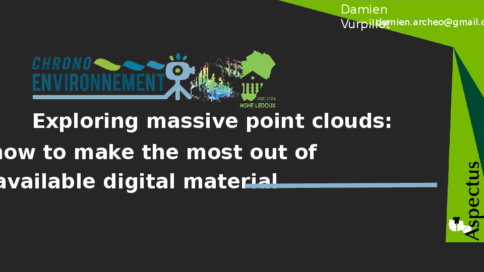 (PPT) Exploring massive point clouds: how to make the most out of ...