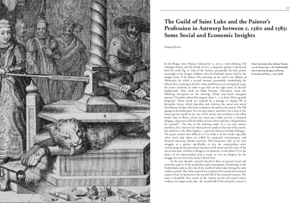 (PDF) The Guild of Saint Luke and the Painter's Profession in Antwerp ...