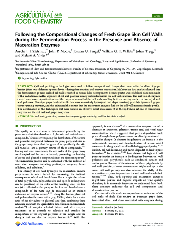 (PDF) Following the Compositional Changes of Fresh Grape Skin Cell ...