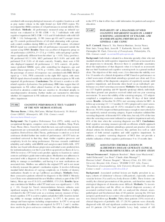 (PDF) P3-006: Cognitive performance test: Validity of the new medbox ...