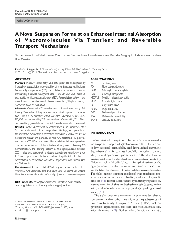 (PDF) A novel suspension formulation