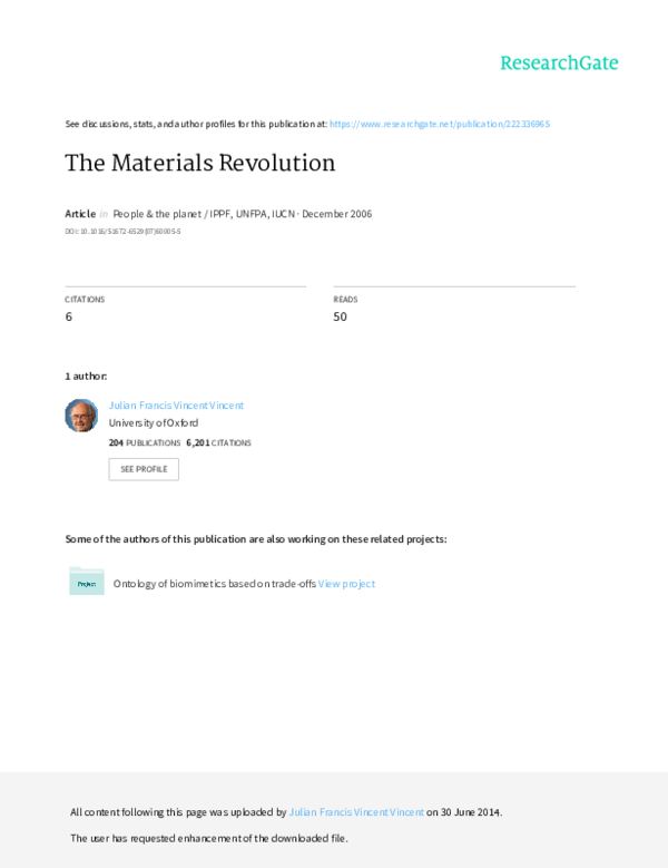 (PDF) The Materials Revolution