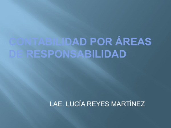(PPT) Contabilidad por áreas de responsabilidad (1)