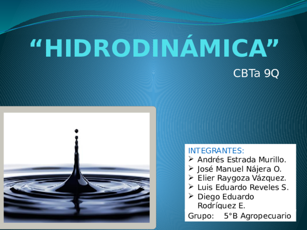 (PPT) Hidrodinamica
