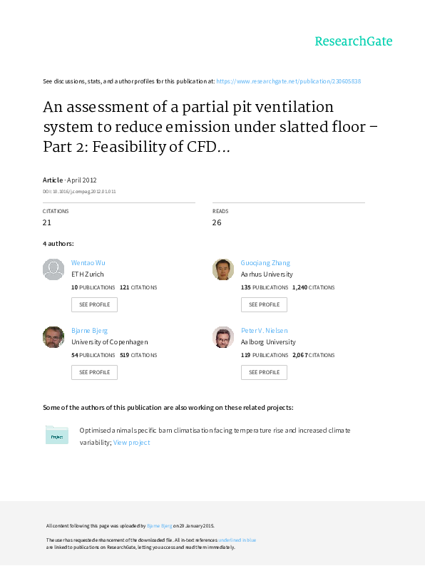 (PDF) An assessment of a partial pit ventilation system to reduce ...