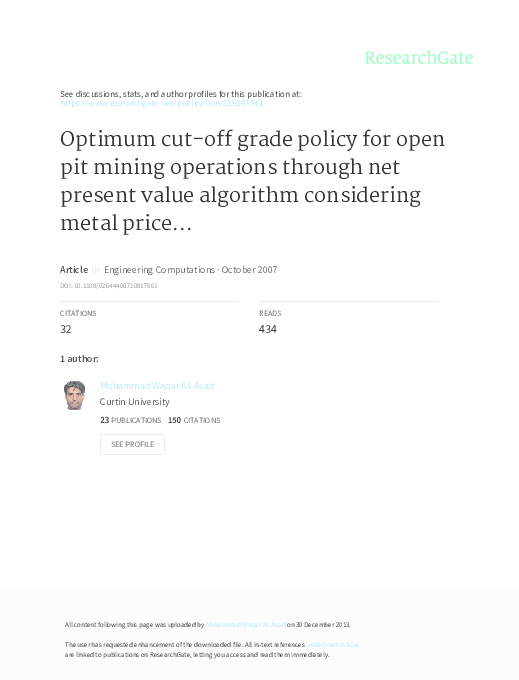 (PDF) cut off grade | Ouffa Mohamed - Academia.edu
