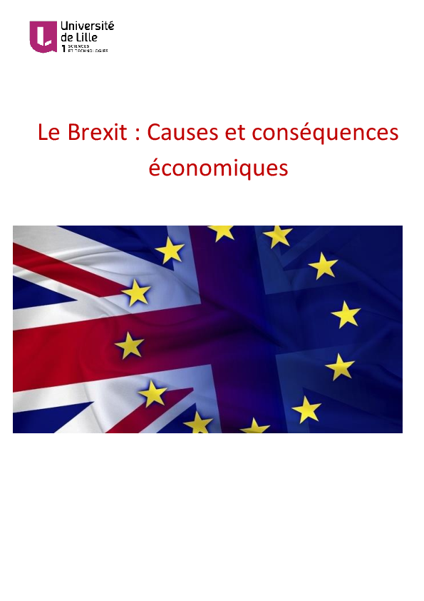 (PDF) Le Brexit : Causes et conséquences économiques