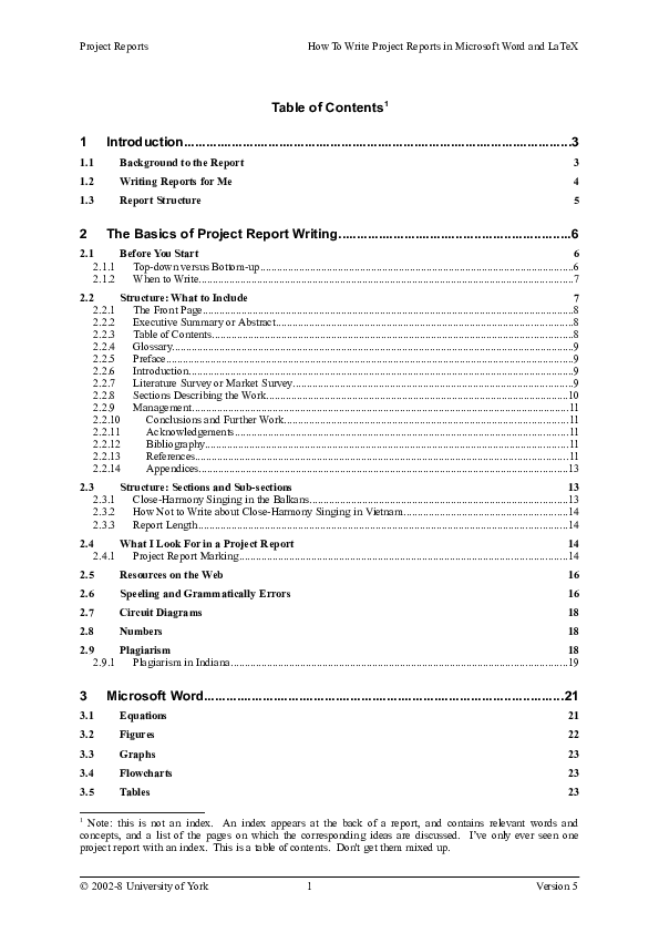 (DOC) Project Reports