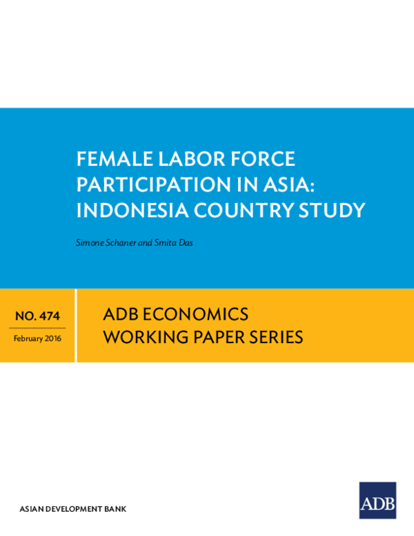 (PDF) FemALe LABor ForCe PArtICIPAtIon In ASIA: InDoneSIA Country StuDy