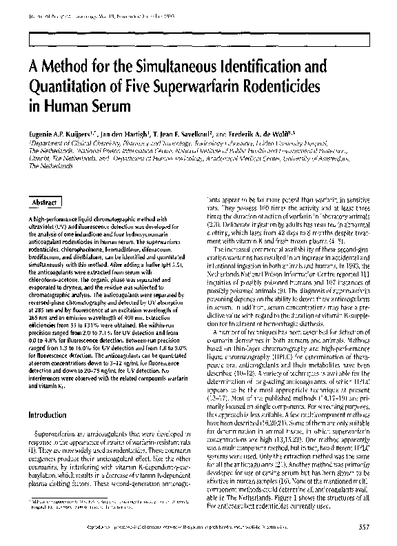 (PDF) A Method for the Simultaneous Identification and Quantitation of ...