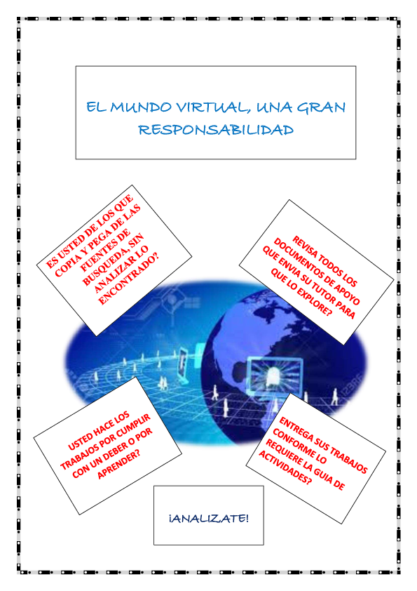 (PDF) EL MUNDO VIRTUAL, UNA GRAN RESPONSABILIDAD ¡ANALIZATE