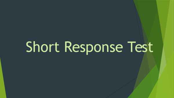 (PPT) Short Response Test | Stephanie Monteclar - Academia.edu
