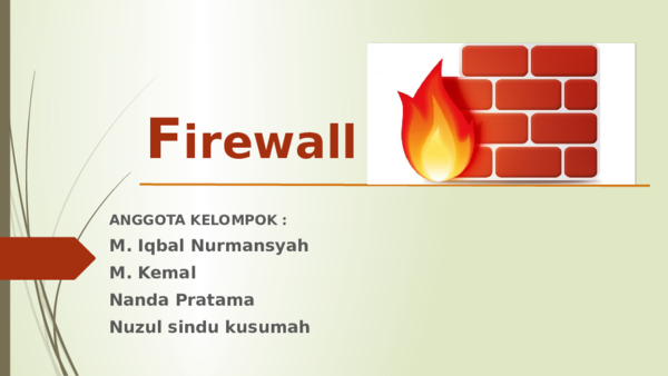 (PPT) Pengertian dan fungsi Firewall