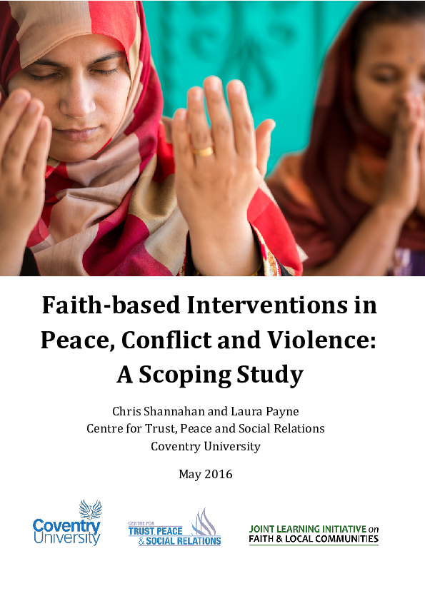 (PDF) Faith-based Interventions in Peace, Conflict and Violence: A Scoping Study